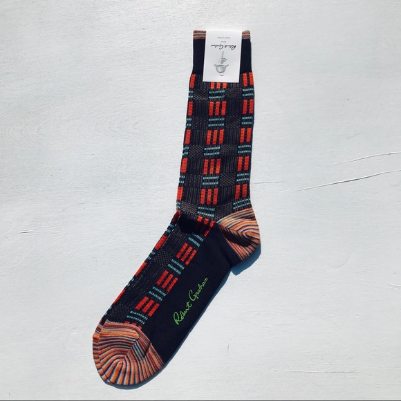 Robert Graham | Underwear & Socks | Robert Graham Grid Patterned Navy ...